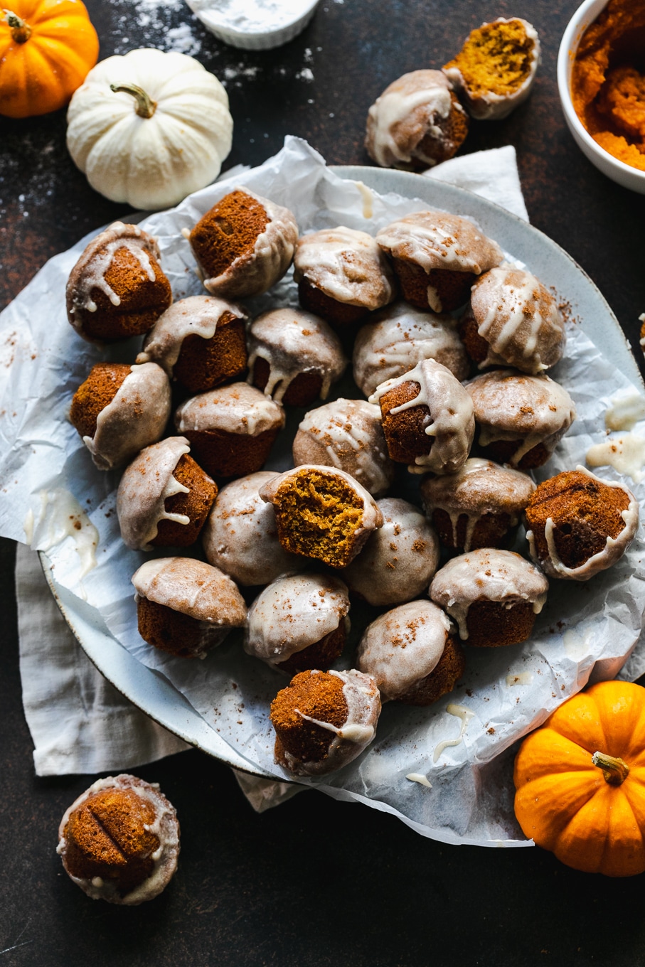 Pumpkin Bites with Brown Butter Glaze - Spices in My DNA